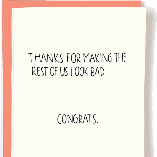 Thanks for Making Us Look Bad Card - Improbable Escapes: Wonderland